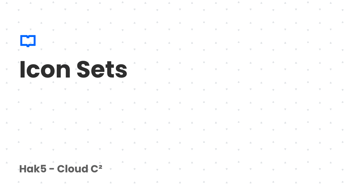 Icon Sets | Hak5 - Cloud C²
