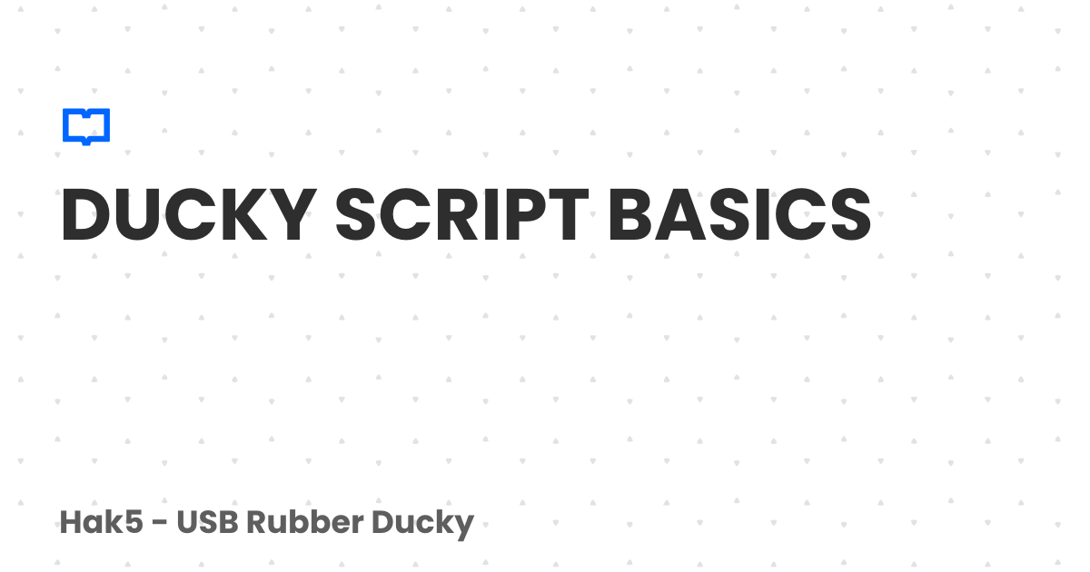 DUCKY SCRIPT BASICS | Hak5 - USB Rubber Ducky