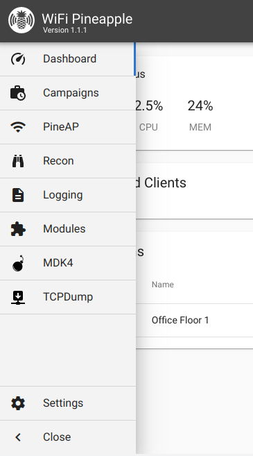 Introduction to the UI | Hak5 - WiFi Pineapple - Enterprise